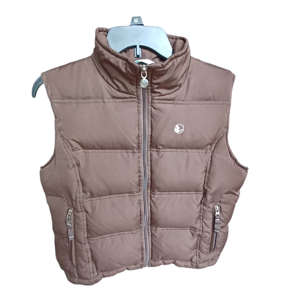 Good Goose | Jackets & Coats | Brown Good Goose 8 Down Feather Vest Sz ...